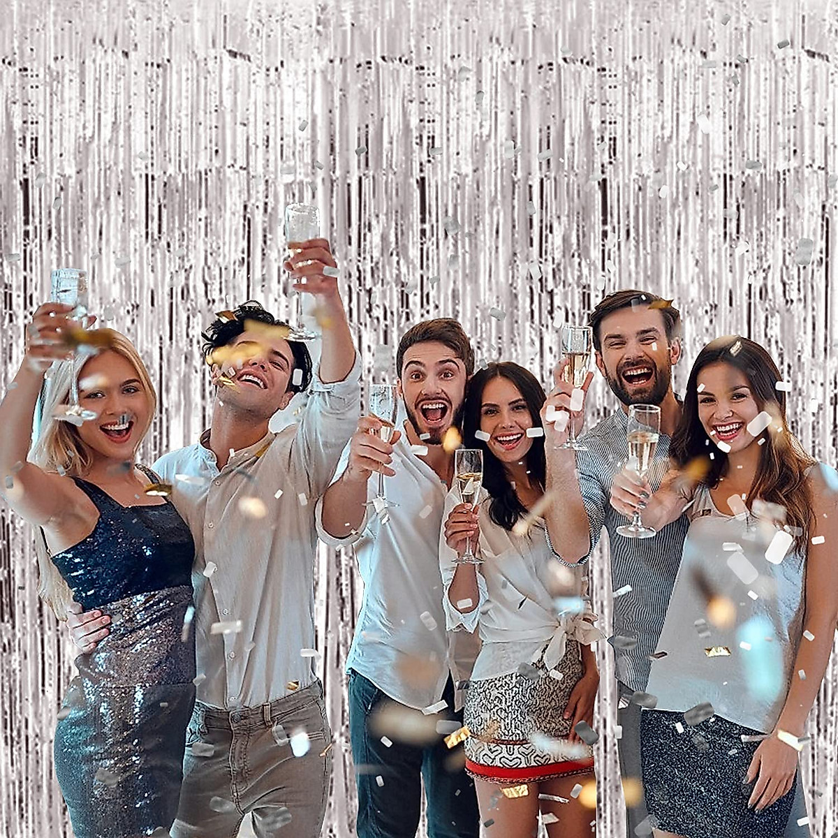 16 Birthday Decorations, Blue 16th Birthday Decorations Girls Boys Party Supplies, Happy 16th Birthday Balloons with Foil Fringe Curtains for Woman Men Birthday Party (16th)