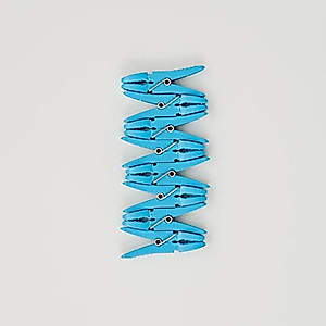 Greenleaf Super Tough Clothespins. Heavy Duty and Durable. Great for Hanging up Laundry, or Multipurpose Around The House. (Blue) Set of 24