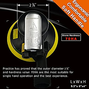 MOMODA Professional Air Random Orbital Sander, 6 inch Dual Action Pneumatic Sander Suitable for Heavy Duty and Connect to Vacuum Cleaner
