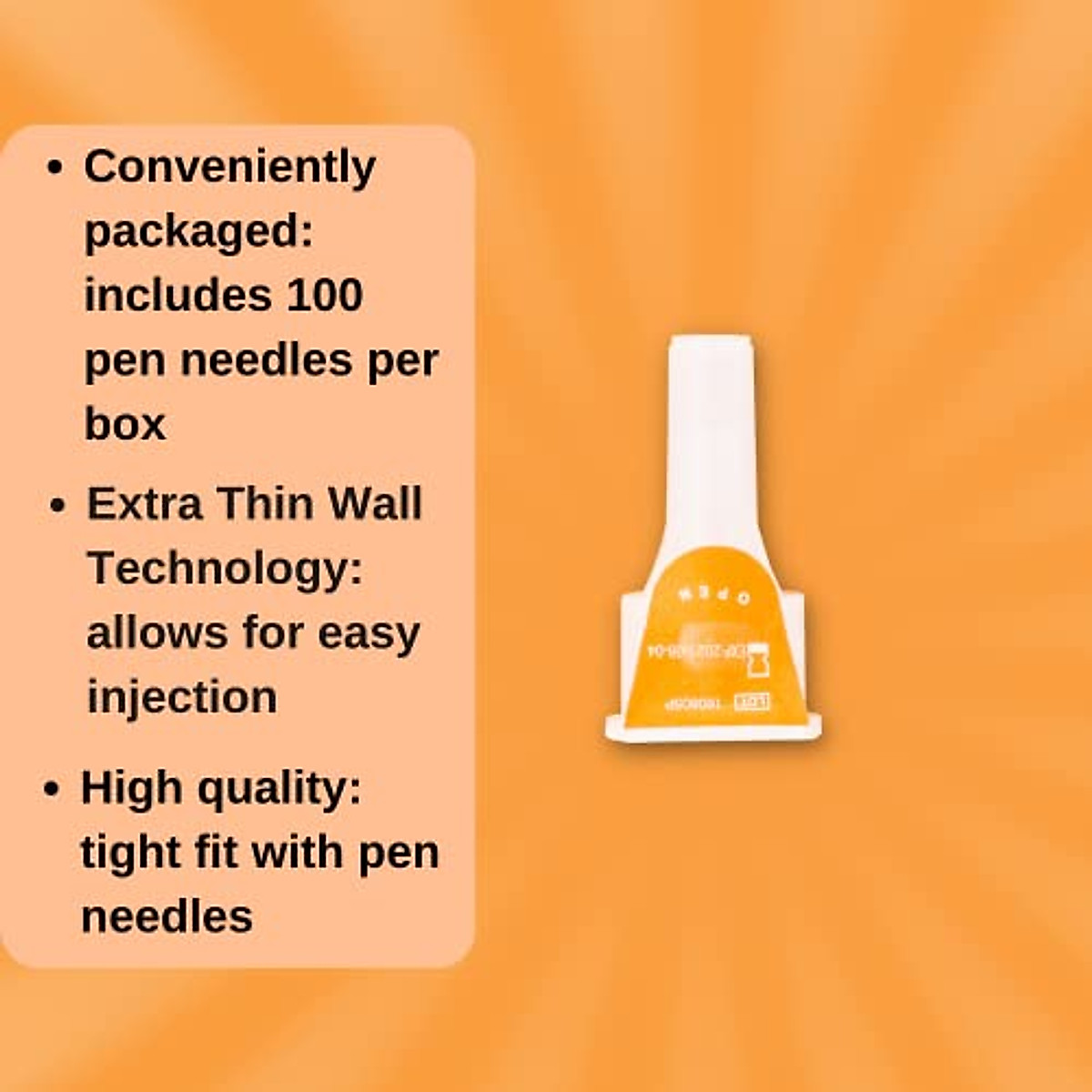 LiteTouch Pen Needle, 32Gx4mm, 100ct box