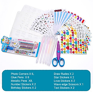 COMBIUBIU Scrapbooking Supplies for our adventure book, Travel Journal,Wedding Planner, Memory Book,Guest Book,Scrapbooking Kit,Scrapbooking Tools for Photo Ablum Scrapbooking and Card Making