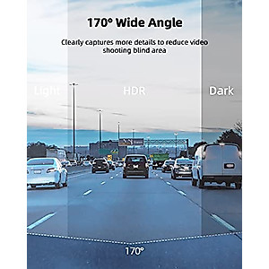 Dash Cam Front, Dash Cam with 32GB SD Card, Kussla 1080P Dash Camera for Cars, Super Night Vision Dashcams for Cars, 170° Wide Angle Dashcam, 3'' IPS Screen, Loop Recording, WDR, G-Sensor