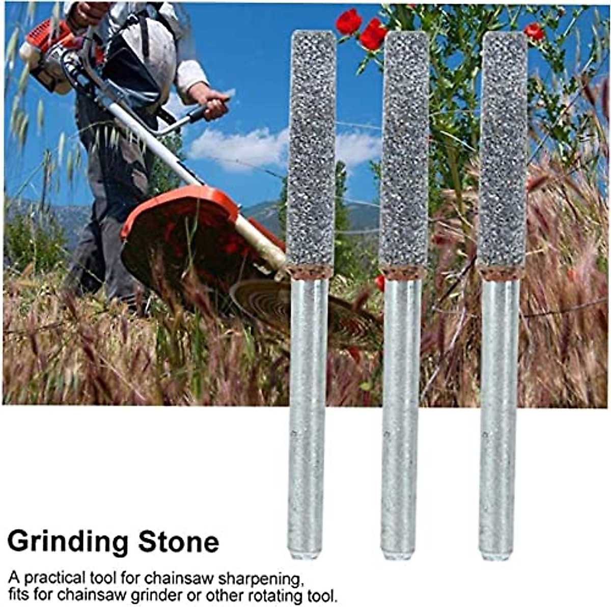 Complete Chainsaw Sharpening Tool Set with Grinding Stones & Burr Files - Perfect for Rotary Tool Accessories