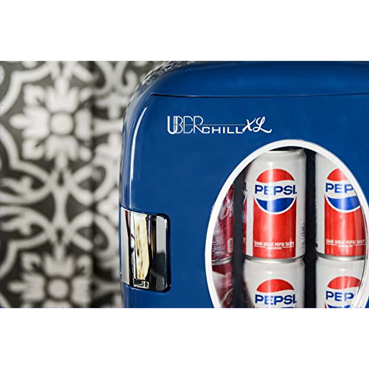 Uber Appliance UB-XL1-BLUE Mini Fridge, 9L, Navy Blue