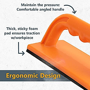 POWERTEC 71032 Safety Push Block Set for Woodworking, Table Saws, Jointers and Router Tables, Orange Color, 2-Pack