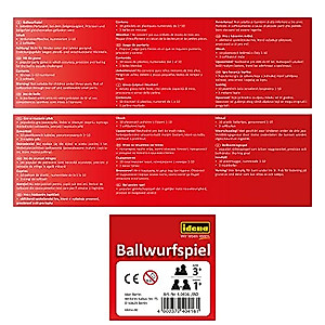 Idena 40416 - Ball Throwing Game with 10 Cups and 3 Balls, Colorful