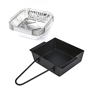 Hisencn Grill Drip Pan for Nexgrill 720-0830H 720-0830D 720-0783EH 720-0882A 720-0888 720-0888N Grease Catcher Cup, Grease Box, Grease Collection Pan Holder Drip Tray with 15 Pack Aluminum Foil Liner