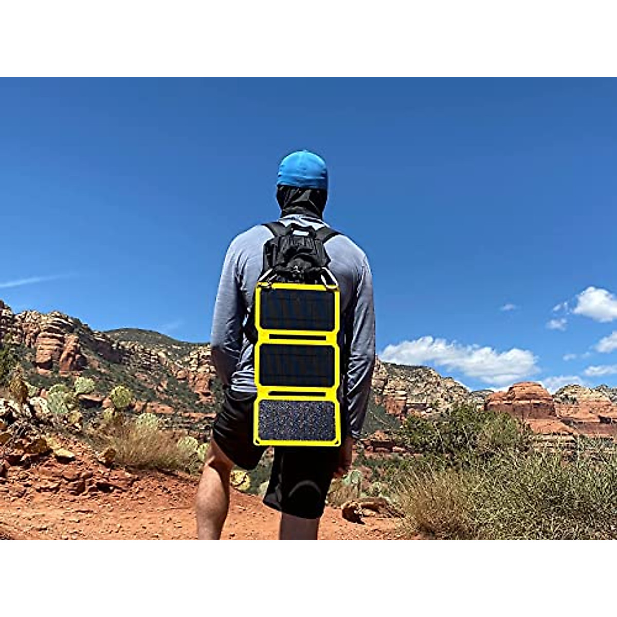 SunJack 25 Watt Foldable IP67 Waterproof ETFE Monocrystalline Solar Panel + 2X 10000mAh Power Banks with USB-A and USB-C for Cell Phones, Tablets and Portable for Backpacking, Camping, Hiking