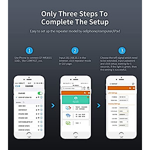 WiFi Range Extender Signal Booster up to 4000sq.ft and 30 Devices, Internet Extender Booster, WiFi Repeater Amplifier with Ethernet Port,2 Antennas 360° Full Coverage