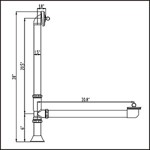 67" Acrylic Slipper Clawfoot Tub & Complete Deck Mount Gooseneck Plumbing Package in Oil Rubbed Bronze- "Miller"