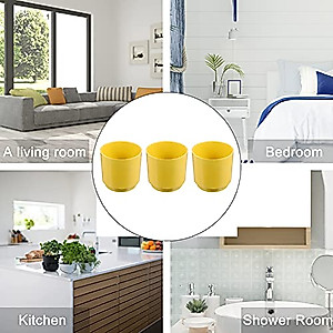 Yardwe 3pcs Flower Pot Desktop Succulent Planters Pots Garden Plant Holder Orchid Pot Home Decor Flower Pots Flowerpots Artificial Plant Pot Office Plant Fibres