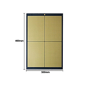 A3 Non Slip Vinyl Cutter Plotter Cutting Mat with Craft Sticky Printed Grid, 460mm*300mm