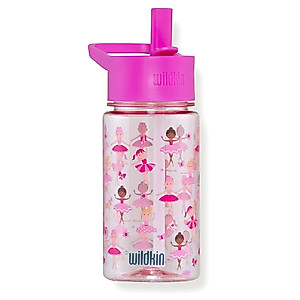 Wildkin 12 Inch Backpack and Lunch Box Bag Bundle with 16 Ounce Reusable Water Bottle (Ballerina)