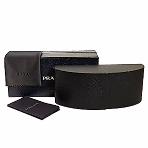Prada PR06YS 02Z01O 53MM Black/Blue/Violet Rectangle Sunglasses for Men + BUNDLE with Designer iWear Complimentary Eyewear Kit