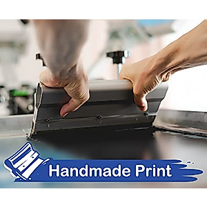 Shine Bright Like A Diamond Handmade Screen Printing Wall Art Boho Aesthetic Wall Decor Gold Quotes Inspirational Cute Handmade Prints - 8x10" UNFRAMED