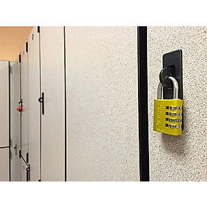 ABUS 145/40 C Aluminum Resettable Combination Padlock, 4 Dial, Black