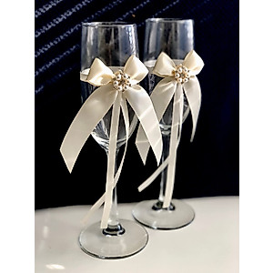 Flower Girl Basket Ivory Ring Bearer Pillow, Flower Girl Gift, Wedding Ring Pillow Ivory Wedding Pillow, Flower Girl Set, Flower Basket (White, 1 Pillow + 1 Basket)