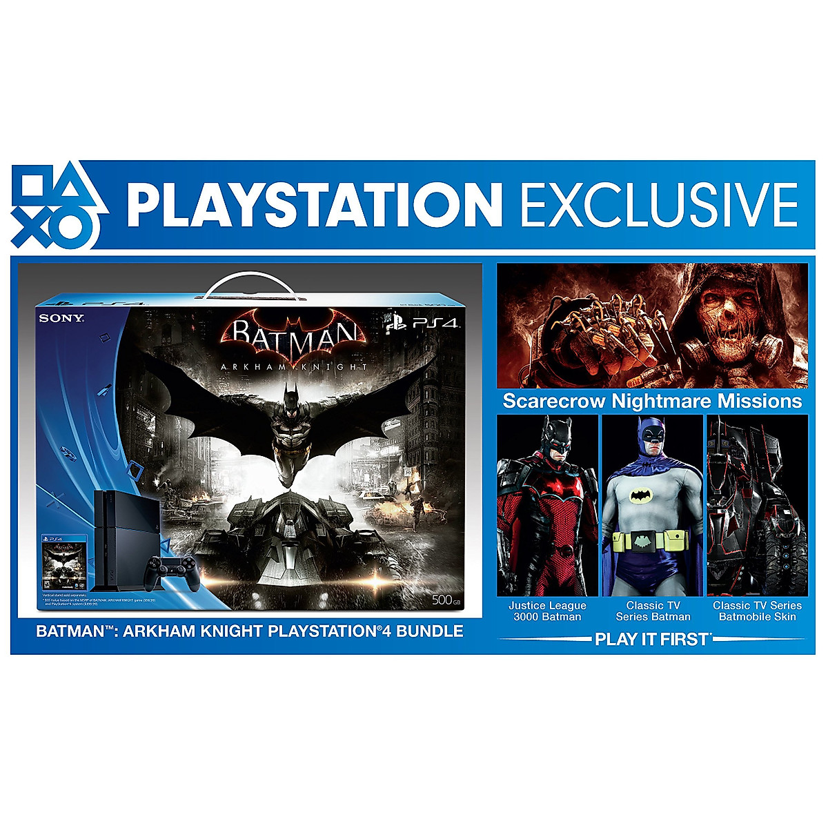 500GB PlayStation 4 Console - Batman Arkham Knight Bundle[Discontinued]
