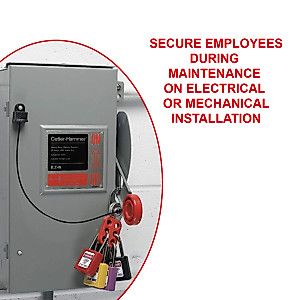 Master Lock 417 Lockout Tagout Safety Hasp,Red