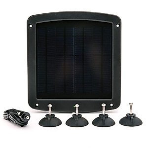 Battery Tender 5 Watt Solar Panel 12V Battery Charger with Charge Controller - IP67 Weatherproof - Windshield Mountable for Motorcycles, Cars, SUVs and Campers - 021-1171