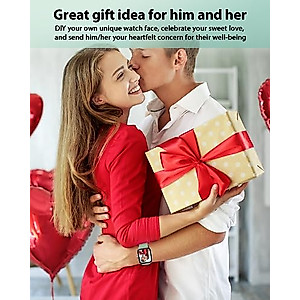 Gydom Smart Watches for Men Women with Alexa Answer/Make Calls, 1.8" Touch Screen Fitness Activity Tracker, IP68 Waterproof Heart Rate Sleep Monitor for iPhone Android Anniversary Birthday Gifts Green