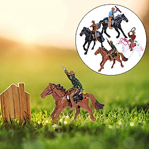 NUOBESTY Farm World Horse Toys Kids House Games for Kids Ages 3-8, 4pcs (Random Color)