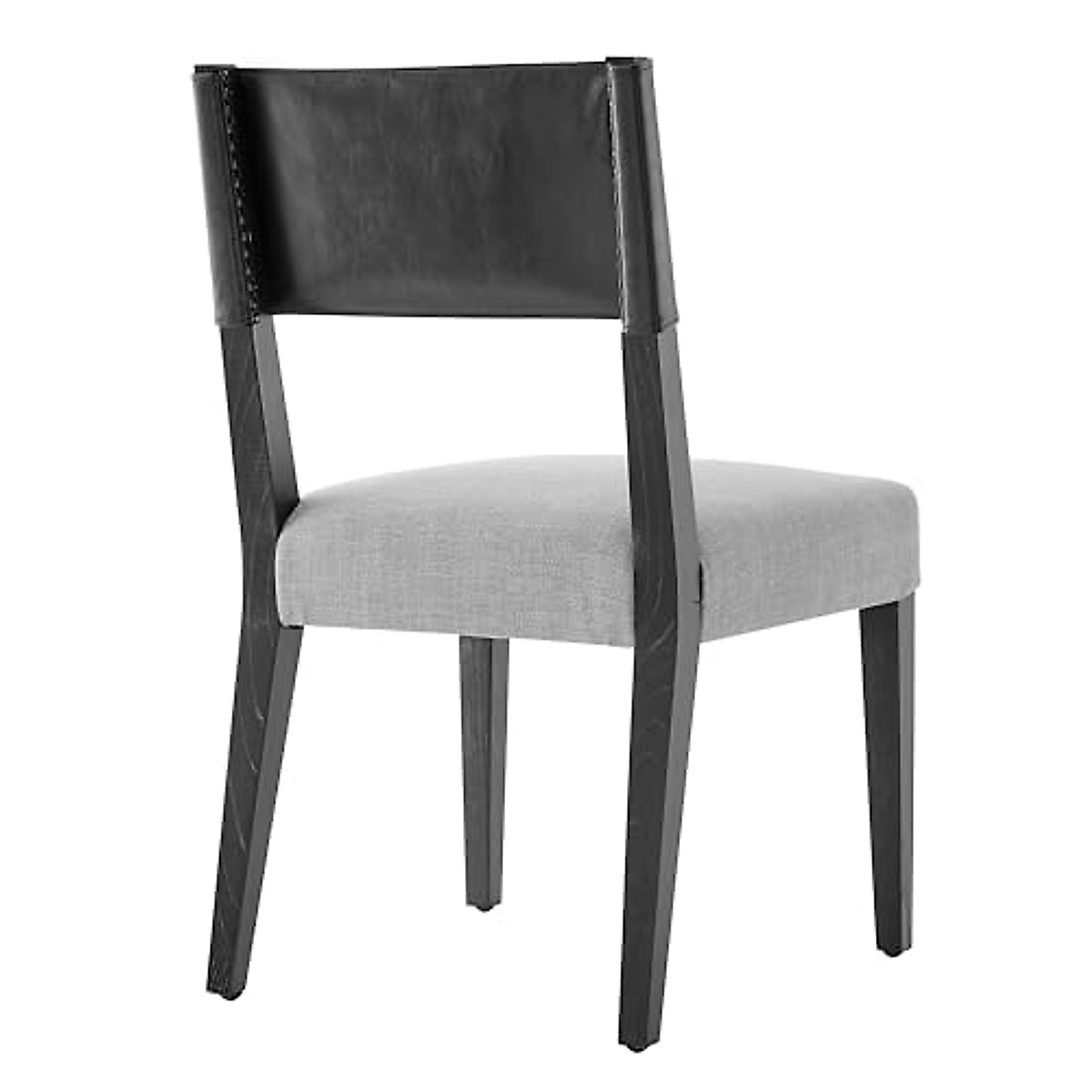 New Pacific Direct Kylo Dining Side Chair, Black/Meridien Gray