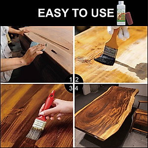 Godora 16 oz Pure Tung Oil for Wood Finishing, Wood Sealer for Indoor & Outdoor Favored by Craftsmen, Waterproofing Tung Oil for Wood Products, Perfect Food Safety Tung Oil for Furniture & Countertops