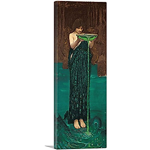 ARTCANVAS Circe Invidiosa 1892 Canvas Art Print by John William Waterhouse - 36" x 12" (0.75" Deep)