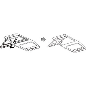 Amazon Basics Aluminum Portable Foldable Support Stand for Laptops up to 13 Inches, Silver
