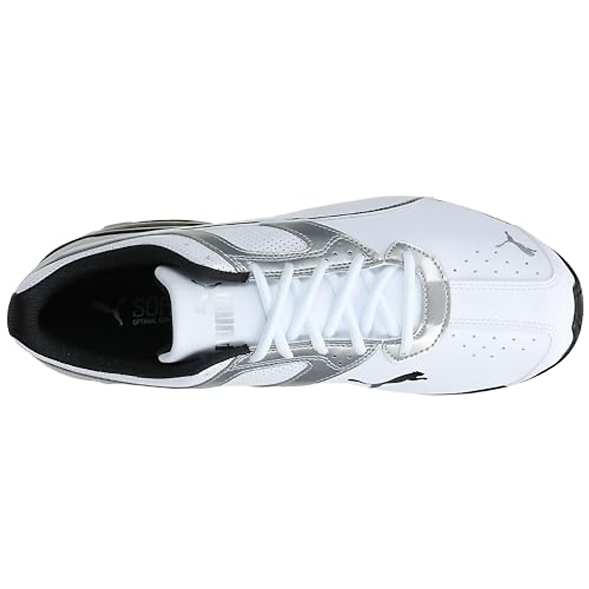 PUMA Men's TAZON 6 FM Cross Training Sneaker, Puma White-Puma Silver-Puma Black, 7