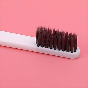 GUAngqi Simple Style Toothbrush Travel Portable Hygiene Oral Adults Disposable Toothbrush Hiking Tooth Brush Cleaning Tools Hotel Cheap Toothbrush,White,Plastic