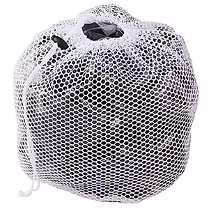 Premium Fine Mesh Laundry Bag - Sturdy White Mesh Material with Drawstring Closure. Ideal Machine Washable Mesh Laundry Bag for Factories, College, Dorm and Apartment Dwellers - (Large, 20 x 28")
