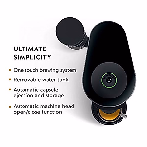 Nespresso VertuoPlus Coffee and Espresso Machine by De'Longhi with Milk Frother, 14 ounces, Ink Black