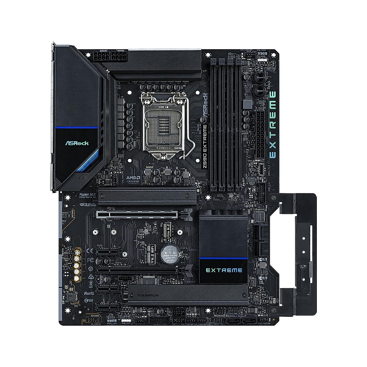 ASRock Z590 Extreme Compatible Intel 10th and 11th Generation CPU (LGA1200) with Z590 Chipset ATX Motherboard