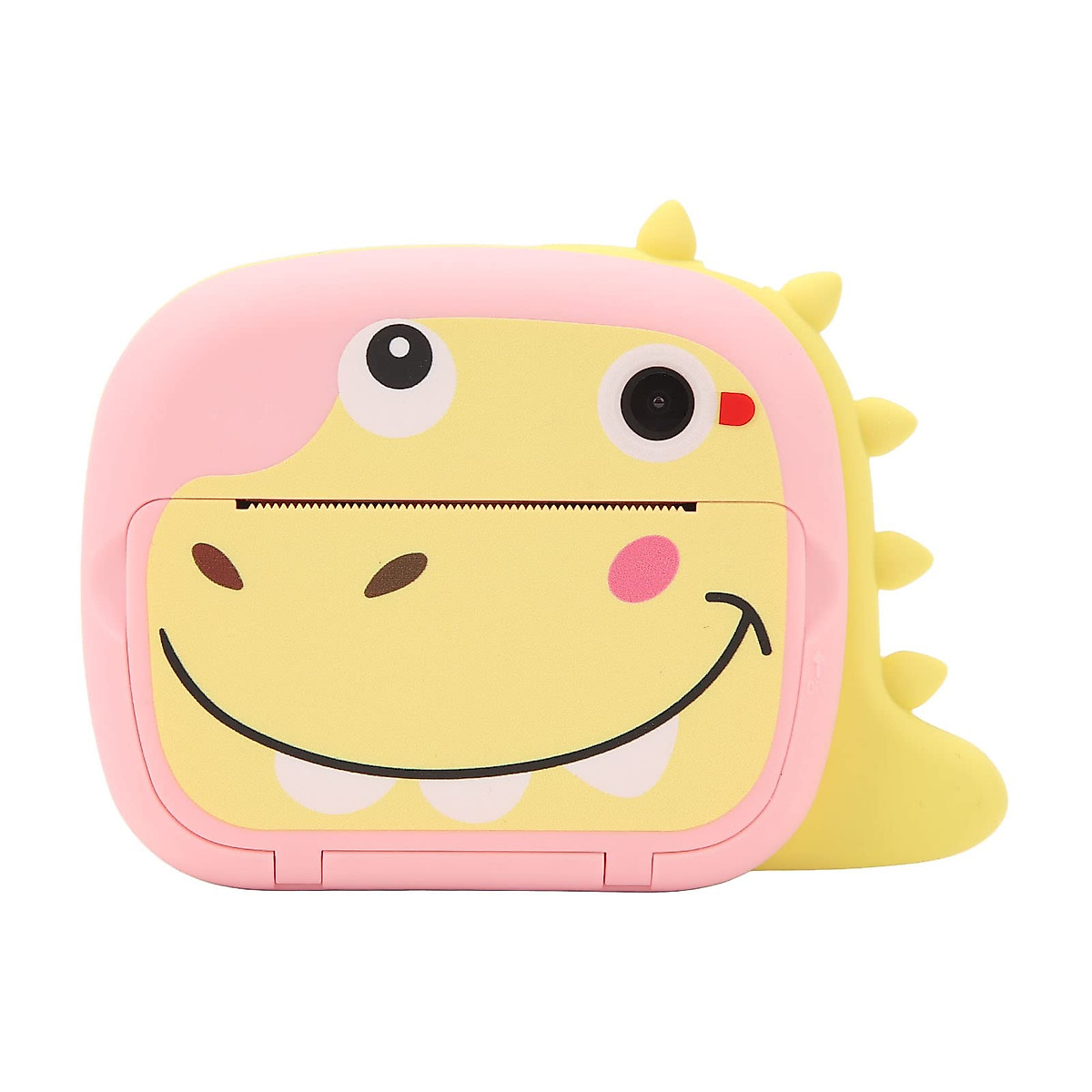 Instant Camera for Kids, 12MP WiFi 2.4 Inch IPS Screen Toddler Digital Camera with Print Paper, Dual Lens 8X Zoom 800mAh Selfie Camera Toys for Girls Boys (Pink)