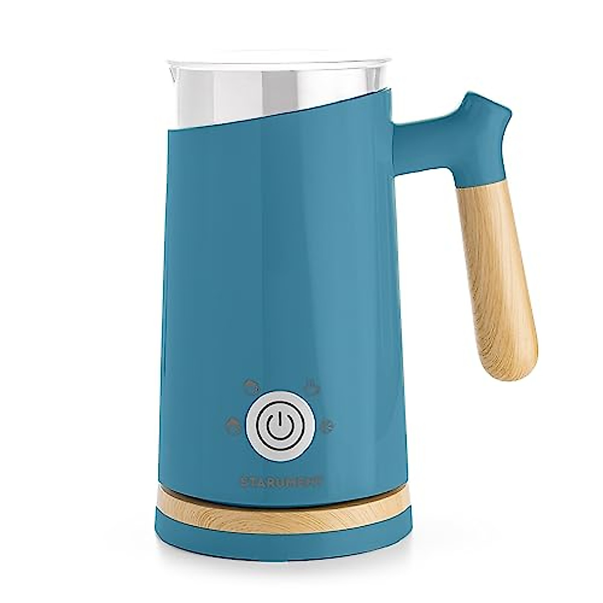 Starument Electric Milk Frother - Automatic Milk Foamer & Heater for Coffee, Latte, Cappuccino, Other Creamy Drinks - 4 Settings for Cold Foam, Airy Milk Foam, Dense Foam & Warm Milk - Easy to Use