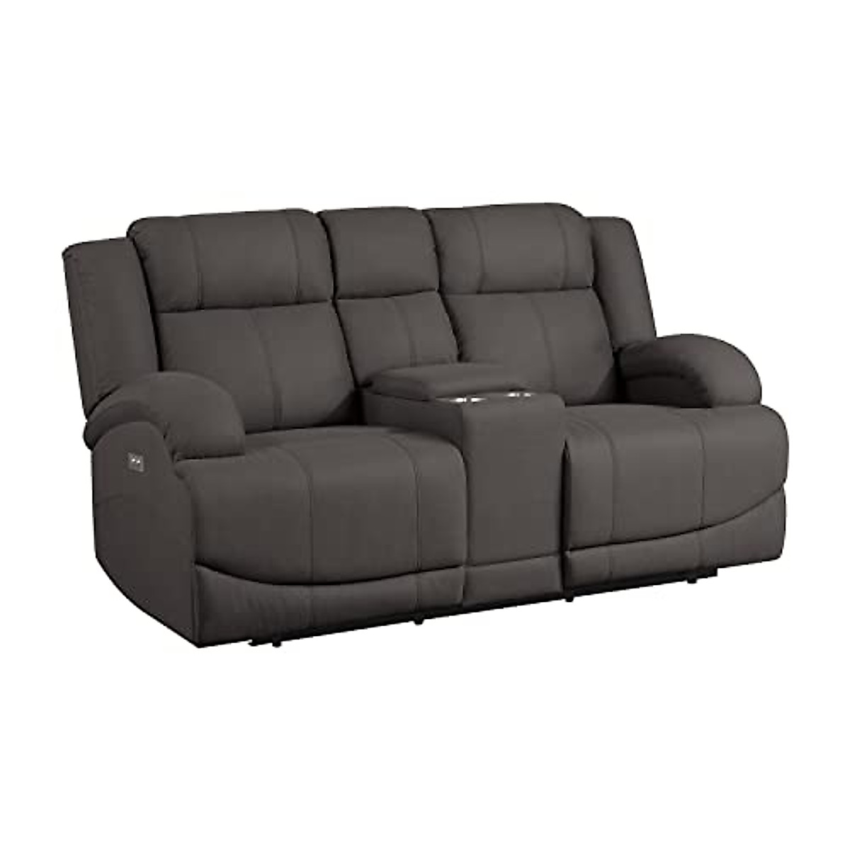 Lexicon Landwood Power Double Reclining Loveseat, Chocolate