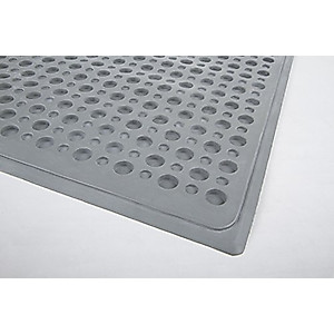 Petlinks Purr-fect Paws Multipurpose Cat Litter Mat - Gray, Medium