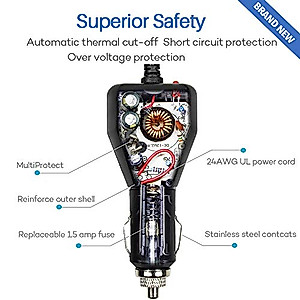9 Volt Car Vehicle Adapter for Medela Pump-in-Style Advanced Breast Pump, CE FCC Approved Power Adapter Replaces Part # 67174