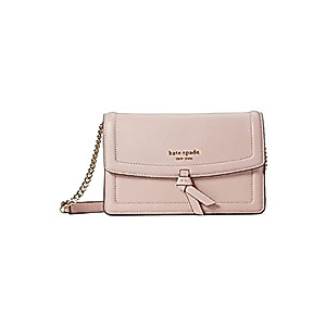 Kate Spade New York Knott Pebbled Leather Flap Crossbody Mochi Pink One Size