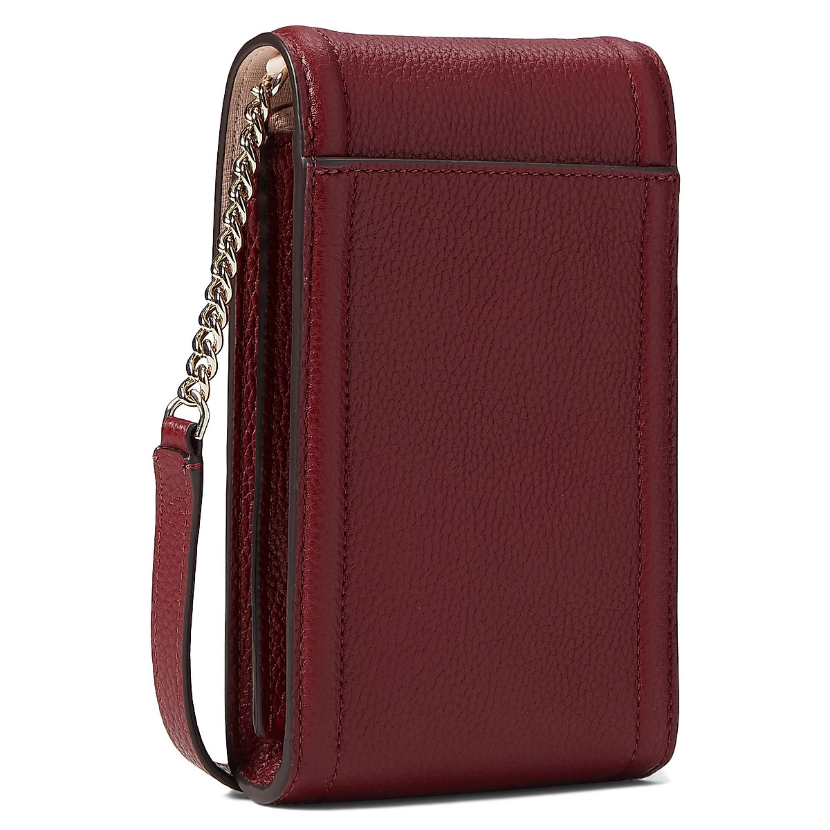 Kate Spade New York® Knott Pebbled Leather North/South Crossbody Shoulder Bag – Magnetic Snap Closure Autumnal Red One Size One Size