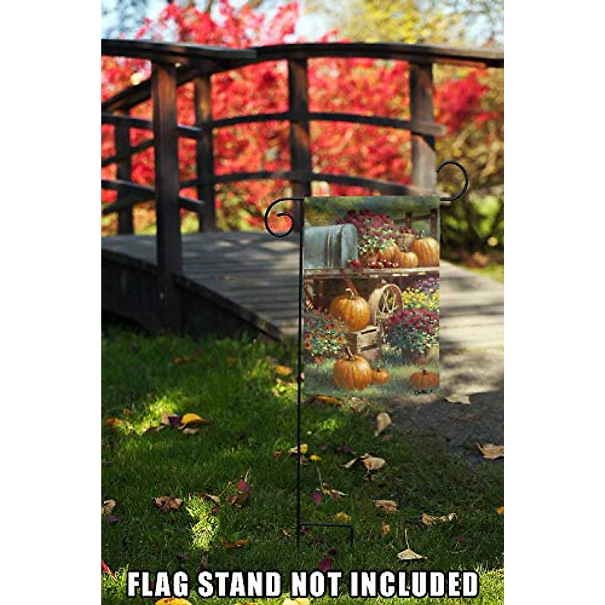 Toland Home Garden 12x18 Inch Double Sided Garden Flag Fall Flag, Farm Pumpkin Fall Garden Flag House Flag For Outdoor Yard Decoration