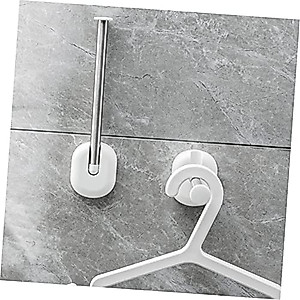Alipis 2pcs Swing White Rack Drying Home Clothes Saving Holder Hangers Wall Adhesive Household Steel Room Folding Foldable Bathroom Stacker Hanger Telescopic Punch-Free Arm Organizer