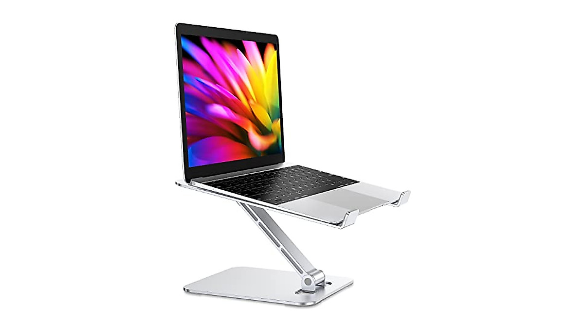 RIWUCT Ergonomic Foldable Laptop Stand - Adjustable Riser