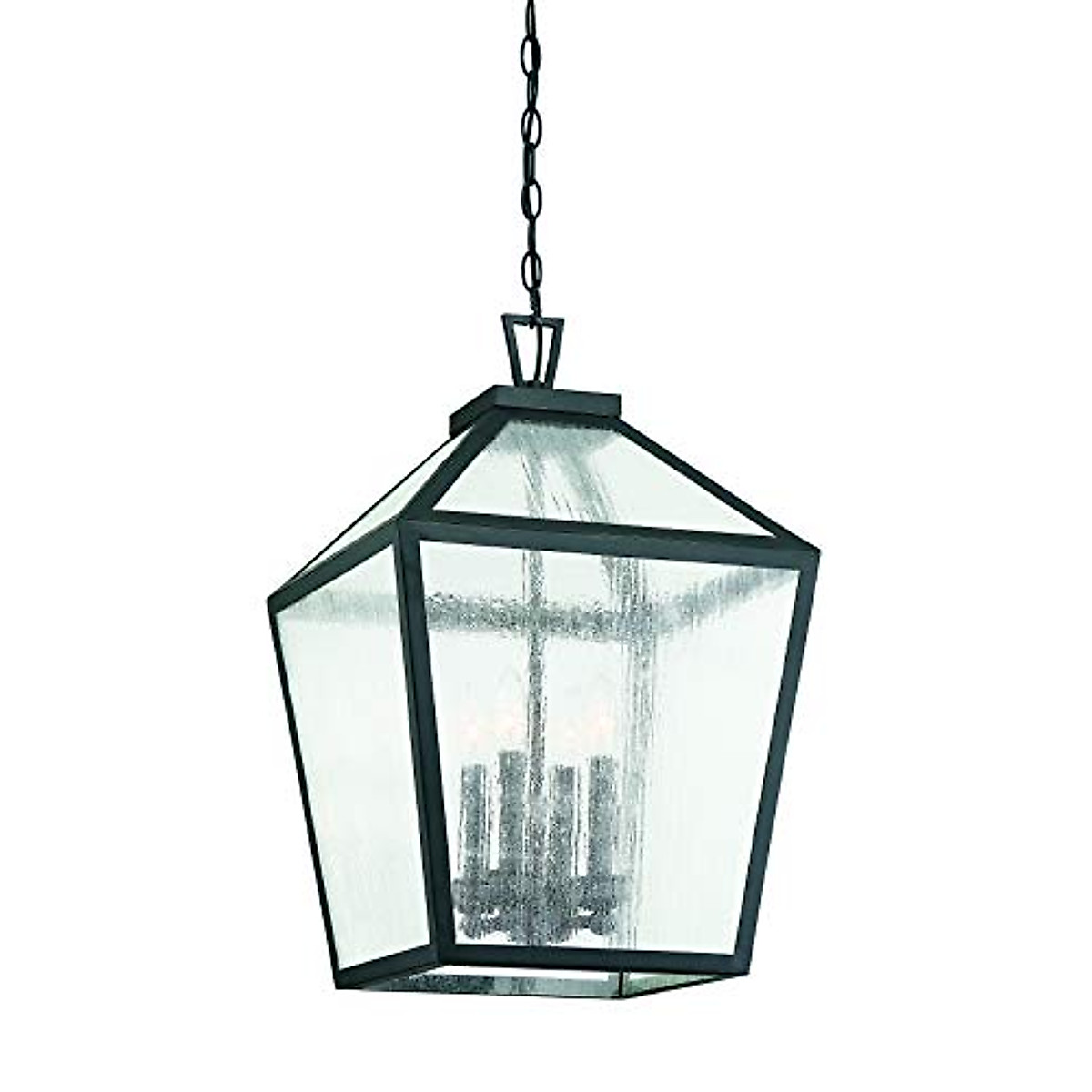 Savoy House 5-104-BK Woodstock 4-Light Outdoor Hanging Lantern (15" W x 24" H)