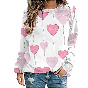 Valentine Tshirts Shirts for Women New Years Eve Party Supplies Stocking Stuffers for Teens 2023 Hot Pink