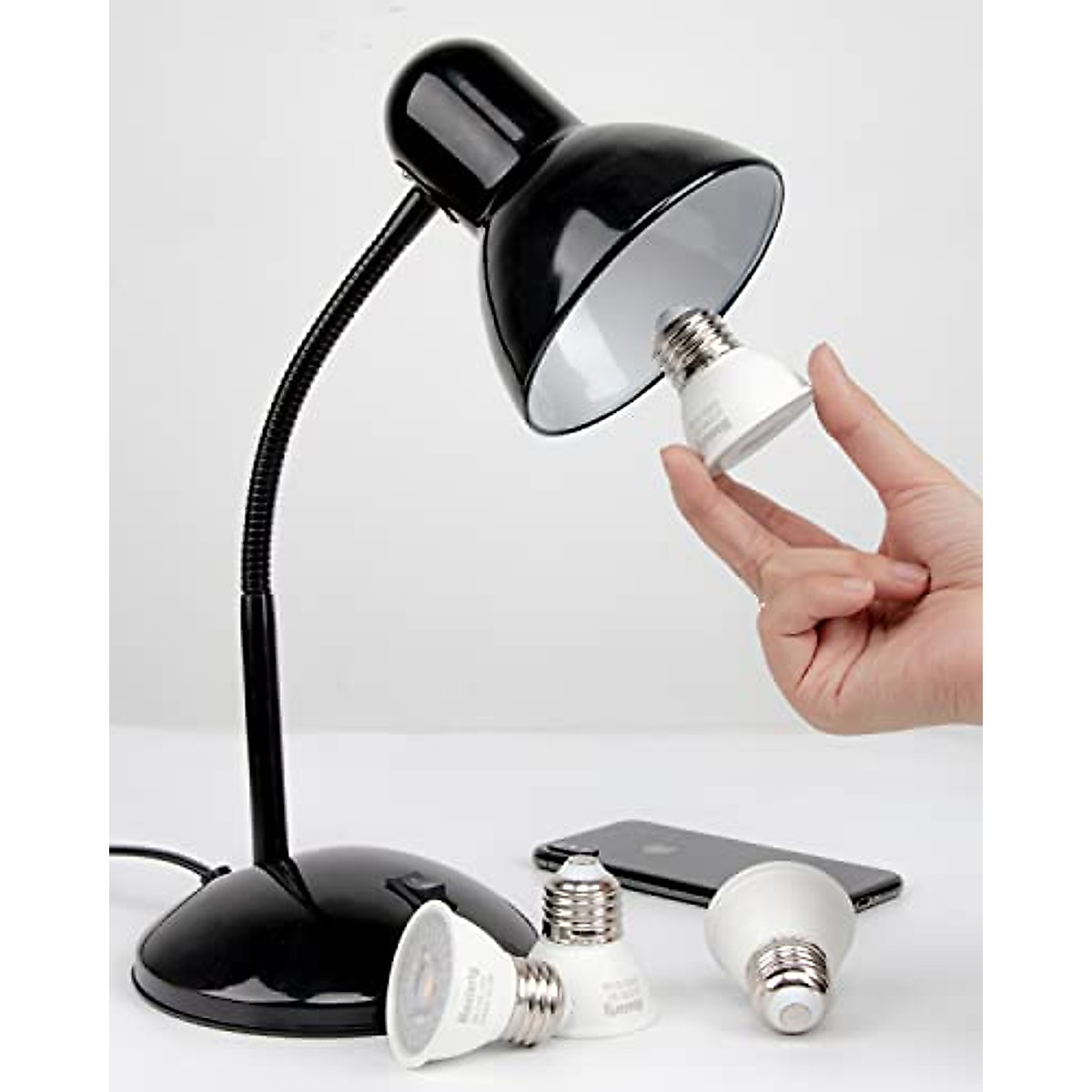 Maelsrlg PAR16 LED Short Neck Recessed Spotlight Bulb, 6W(60W Equivalent) Curio Cabinet Light Bulb, Flicker-Free, 600 Lumens, Daylight 5000K, E26 Medium Base, Non-Dimmable, 4-Pack