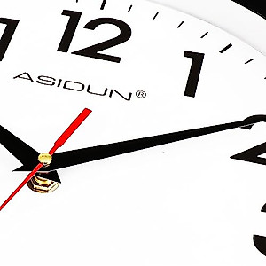 Eimtopy Wall Clock 10 Inch Silent Quality Quartz Battery Classic Digital Clock Modern Wall Clock for Office Bedroom Living Room Kitchen Home School Decor