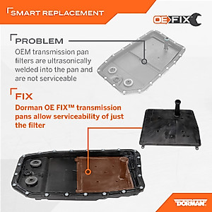 Dorman 265-850 Transmission Pan With Drain Plug, Gasket And Bolts Compatible with Select Models (OE FIX)
